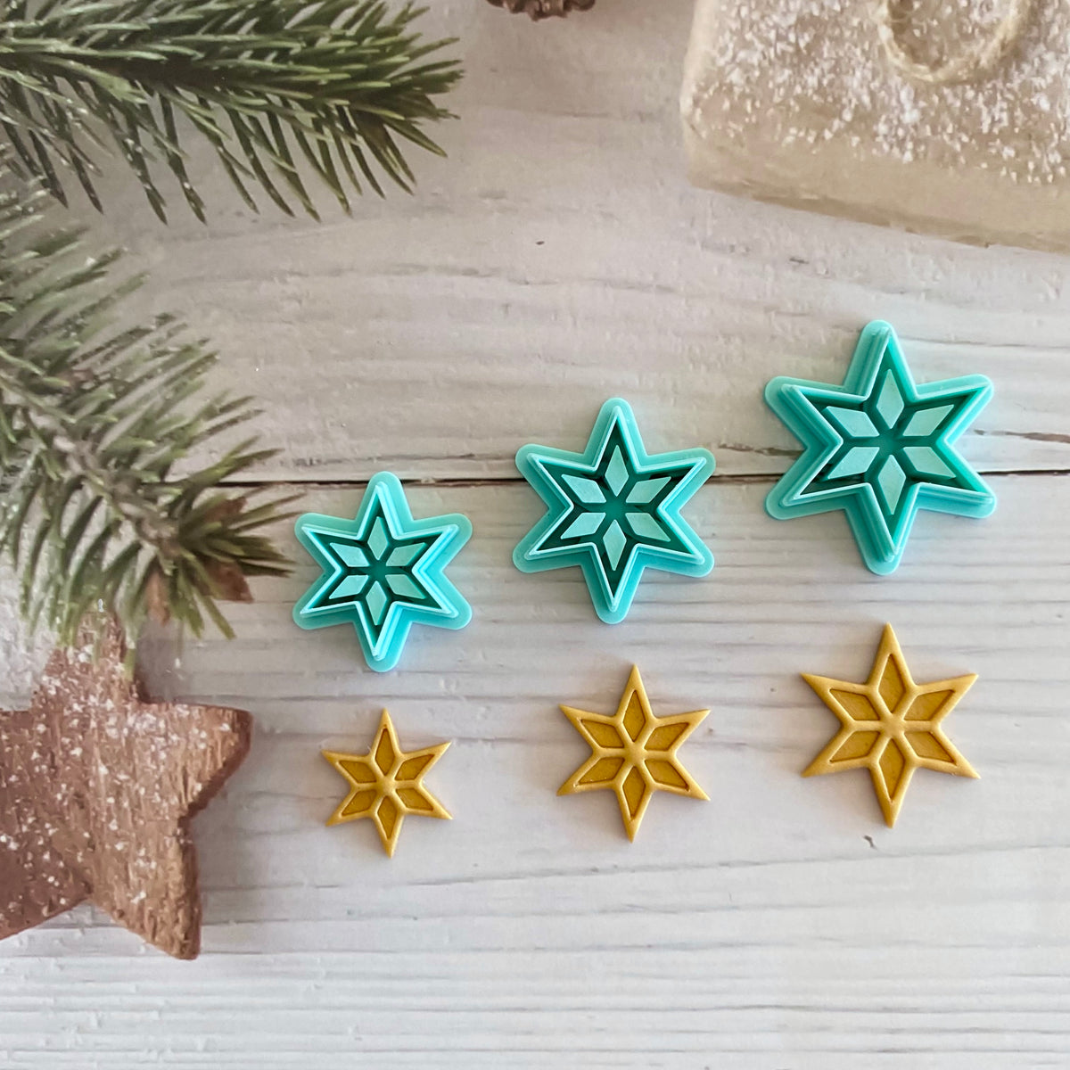 6-pointed Star Imprint Cutter – MyClayCo