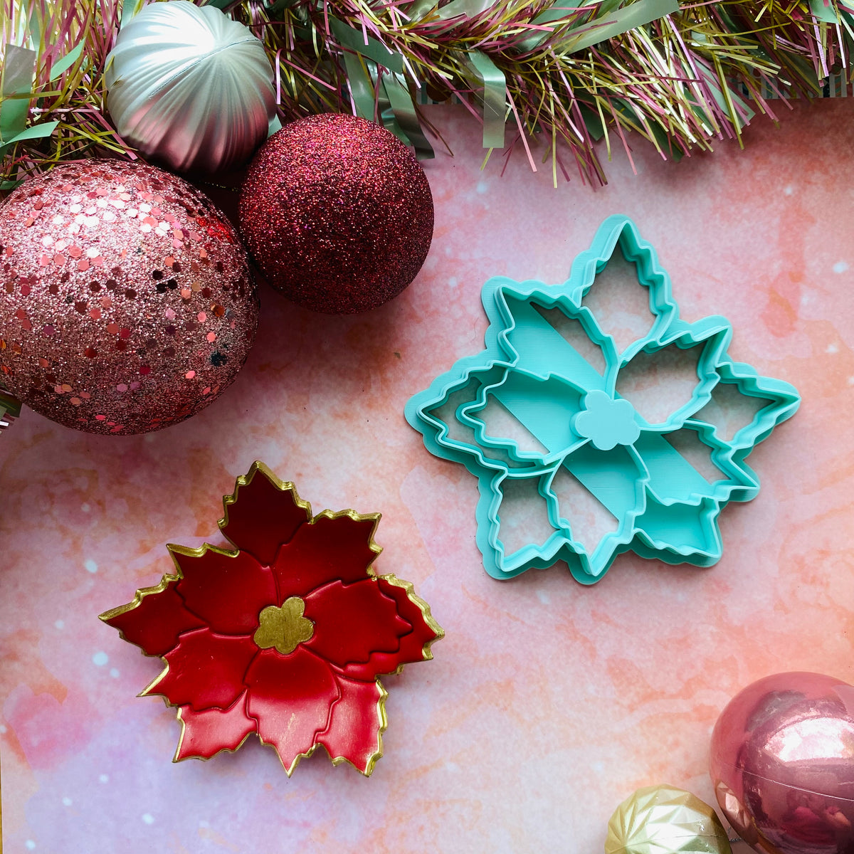 Poinsettia Decor Cutter – MyClayCo