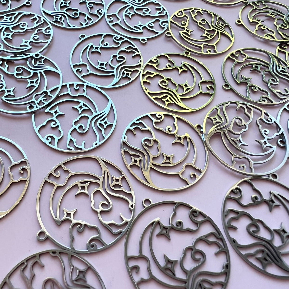 Starry Night Charms - Stainless Steel - 10 pack – MyClayCo