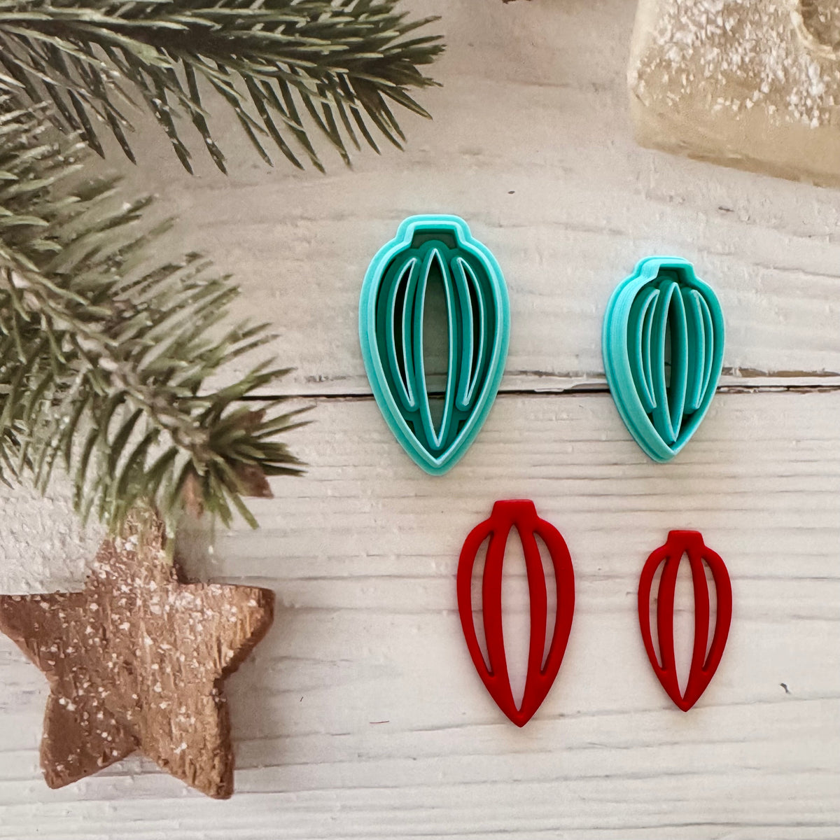 Elongated Bauble Cut-out Cutter – MyClayCo