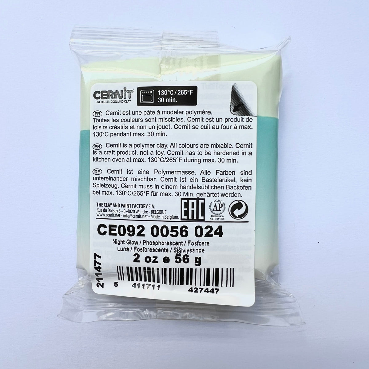 Cernit Translucent - Night Glow Phosphorescent – MyClayCo